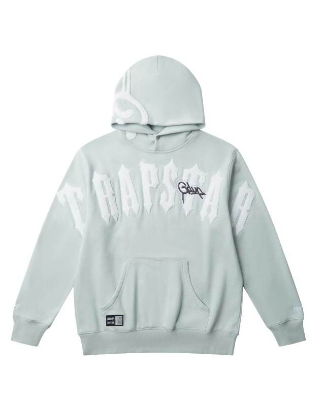 Trapstar Geedup Arch Soft Blue Hoodie - Trapstar London